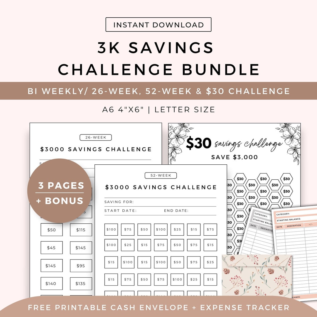 3k Savings Challenge Bi Weekly 3k Challenge 3k Savings Challenge 26 ...