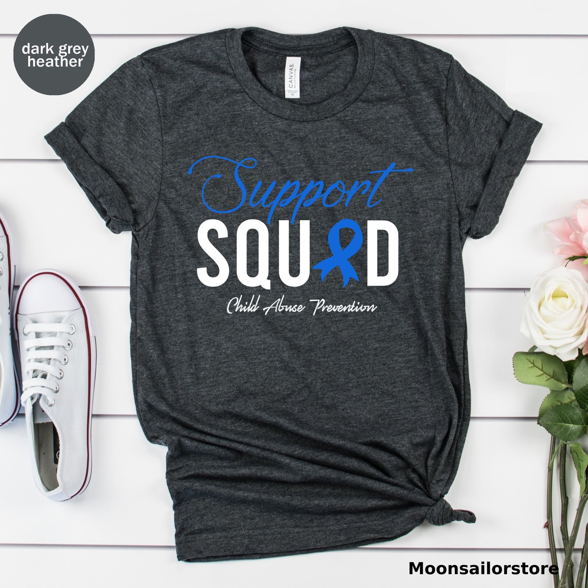 Child Abuse Prevention Support Squad Unisex T-shirt, Child Abuse ...