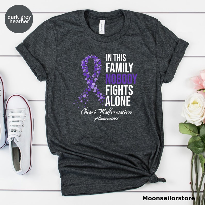 Chiari Malformation Awareness Unisex T-shirt, in This Family Nobody ...