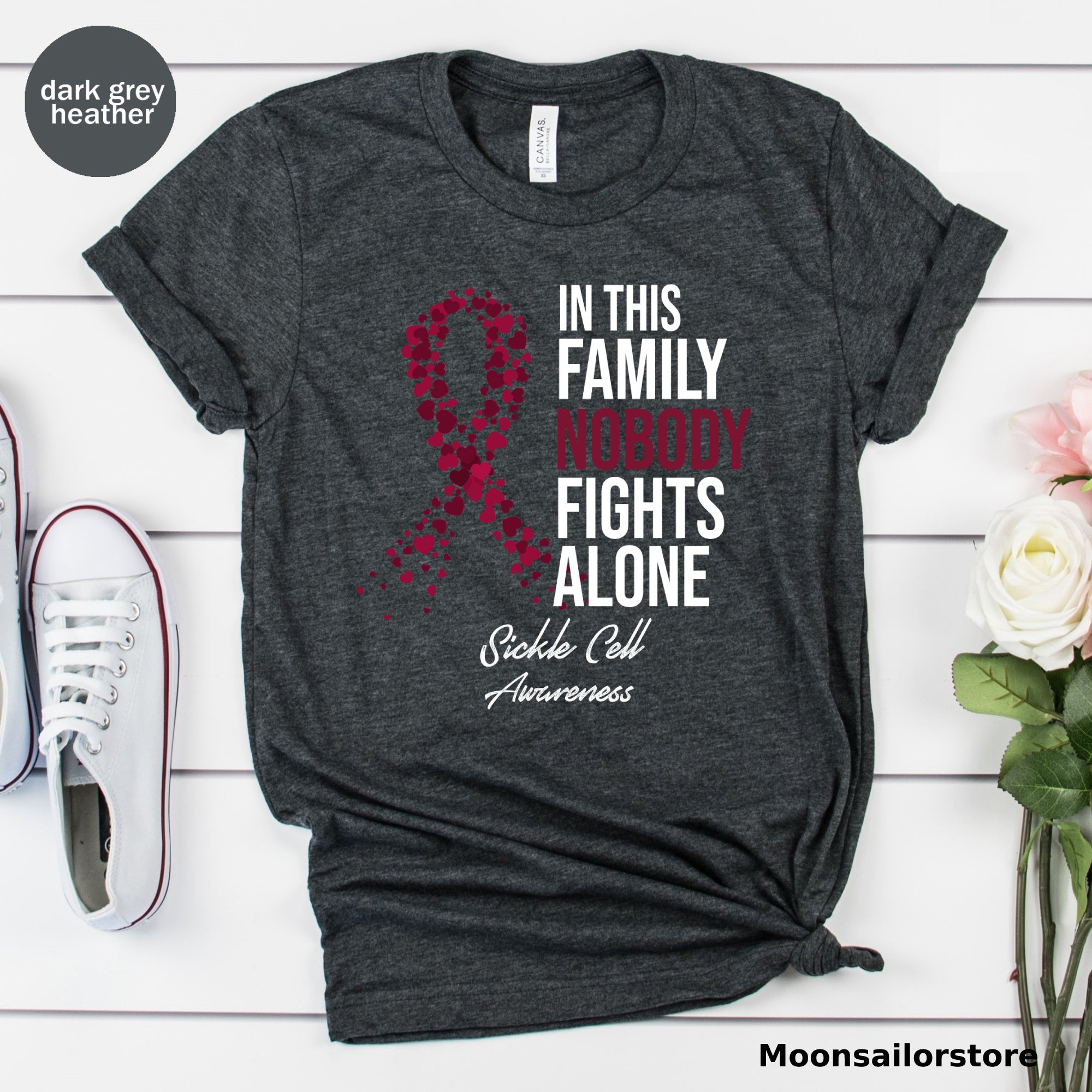 Sickle Cell Awareness Unisex T-shirt, in This Family Nobody Fights ...