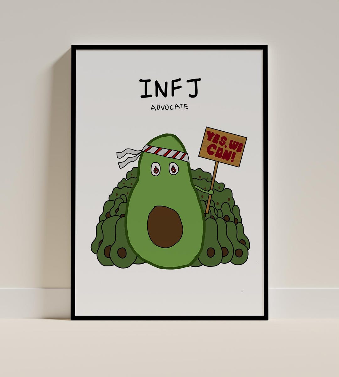 INFJ | MBTI | Wall Prints | Hand Drawn Prints | Wall Art | Collection ...