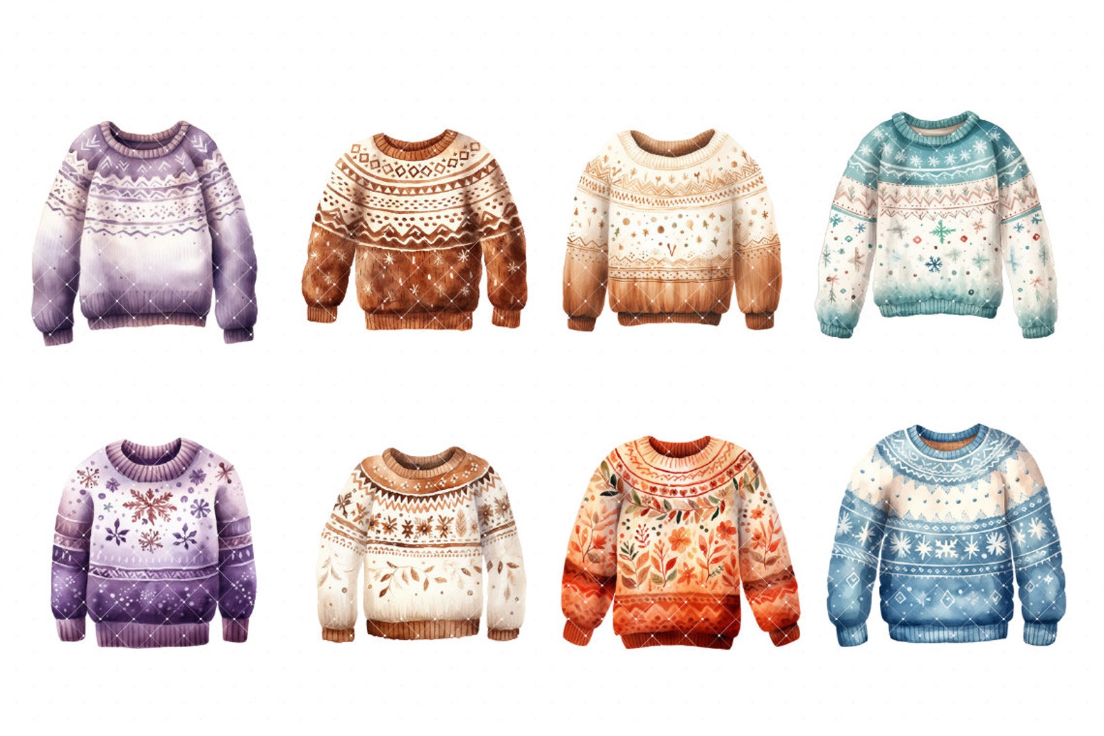 Christmas Sweaters Clipart, Sweaters Clipart, Ugly Sweater Clipart ...