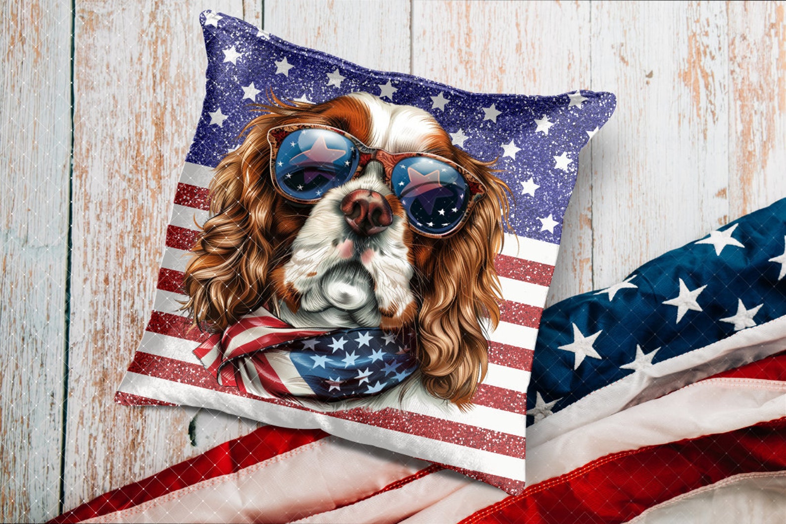 Patriotic Dogs 4th of July Watercolor Clipart, Patriotic Dogs 4th ...
