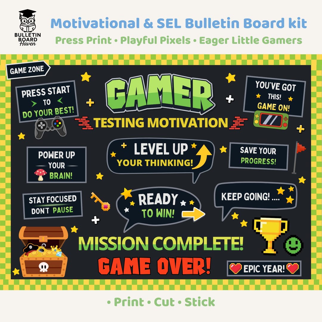 Game Testing Board Kit for End of Year Exam Motivation and Classroom ...
