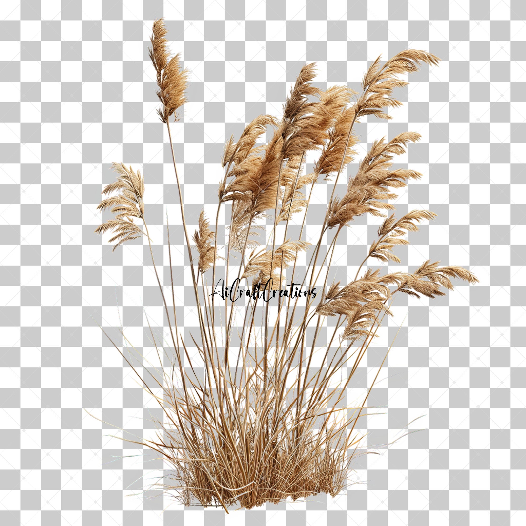 15 Dry Grass Overlays, Photoshop Transparent Background, Autumn Texture ...