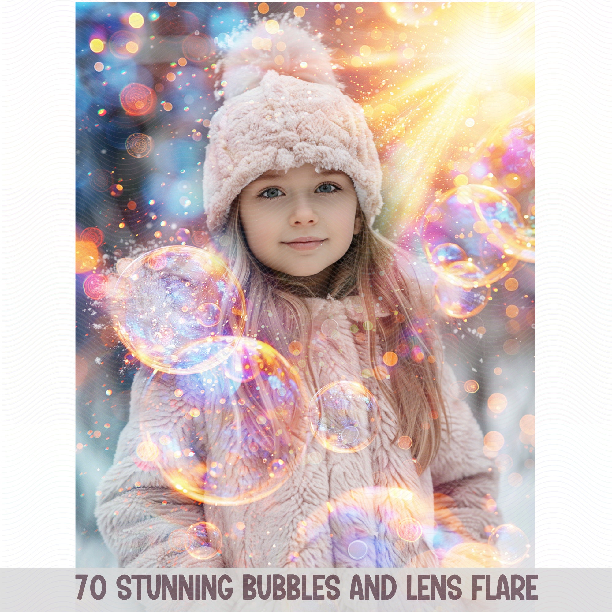 Stunning Bubbles and Lens Flare Overlay for Photos – Digital Download ...