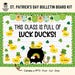 St Patricks Day Bulletin Board Kit Lucky Ducks Classroom Door Decor ...