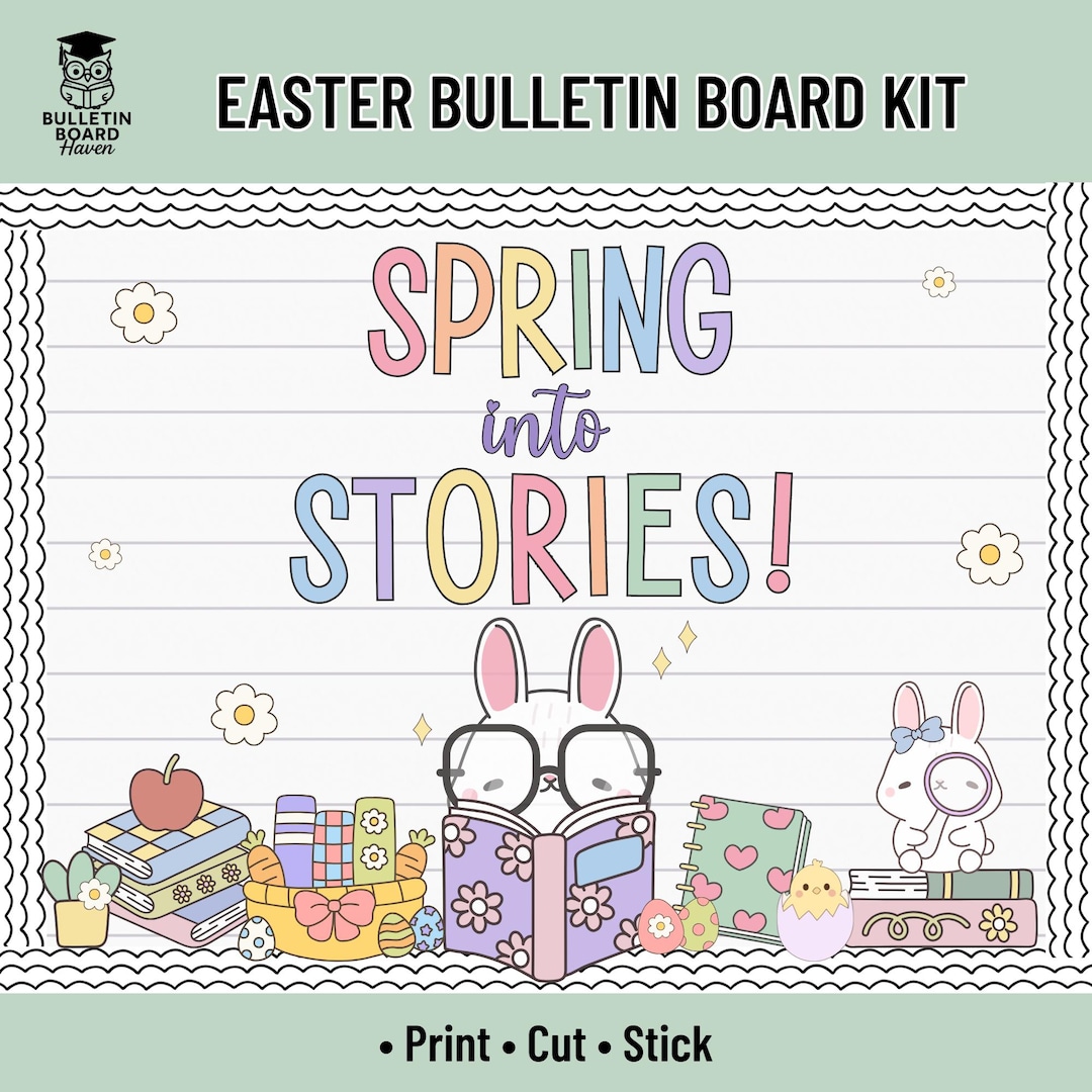 Easter Bulletin Board Kit Chillin With My Peeps Classroom Door Decor ...