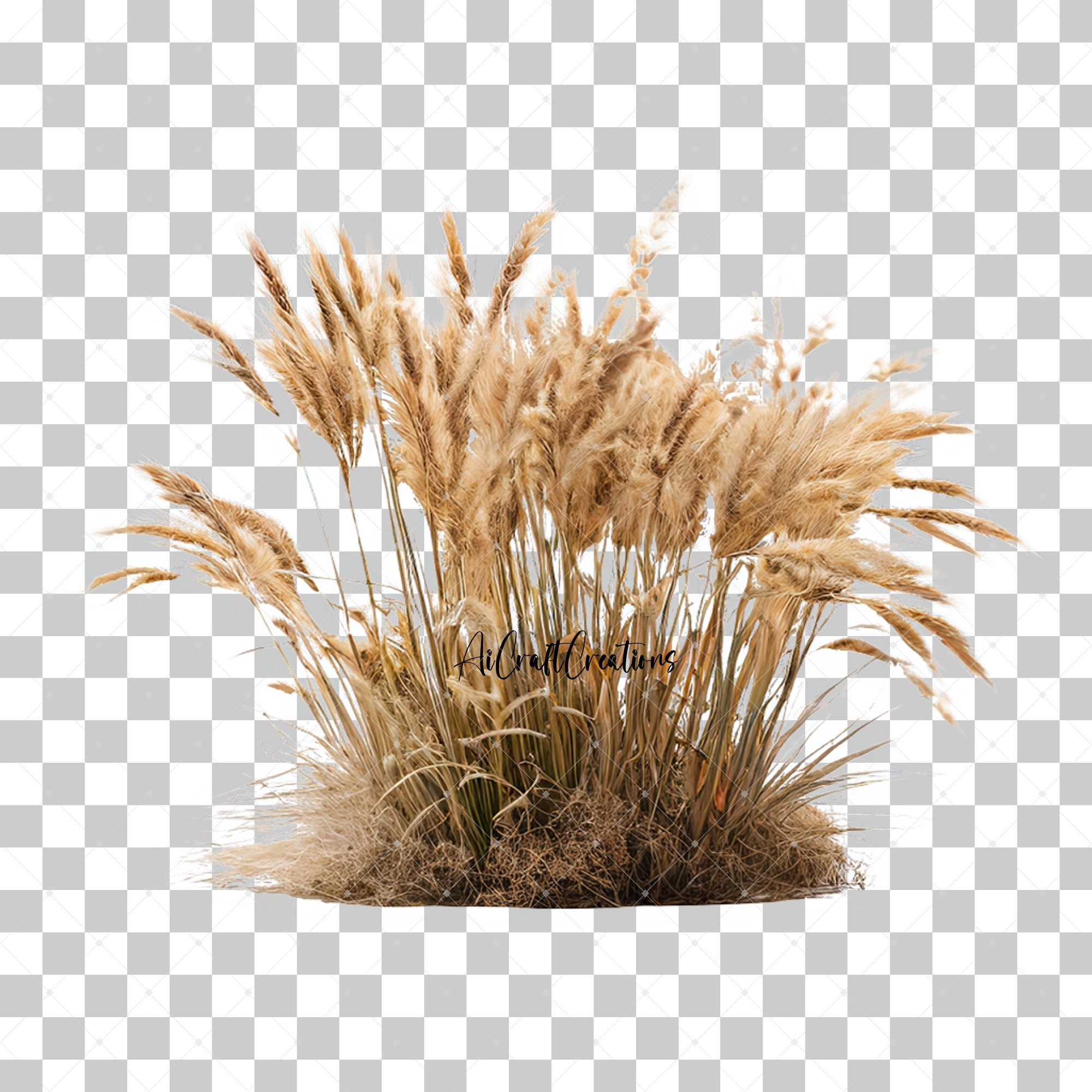 15 Dry Grass Overlays, Photoshop Transparent Background, Autumn Texture ...