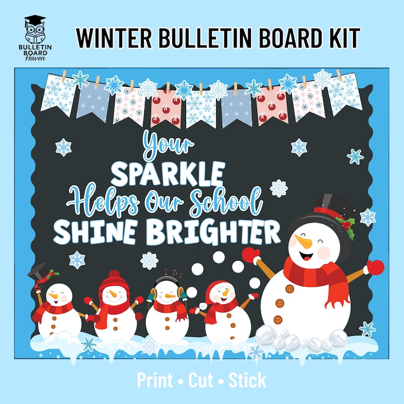 Winter Wonderland Theme Bulletin Board - Etsy