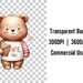 Watercolor Valentines Teddy Bear Clipart, 18 PNG Valentines Day Clipart ...