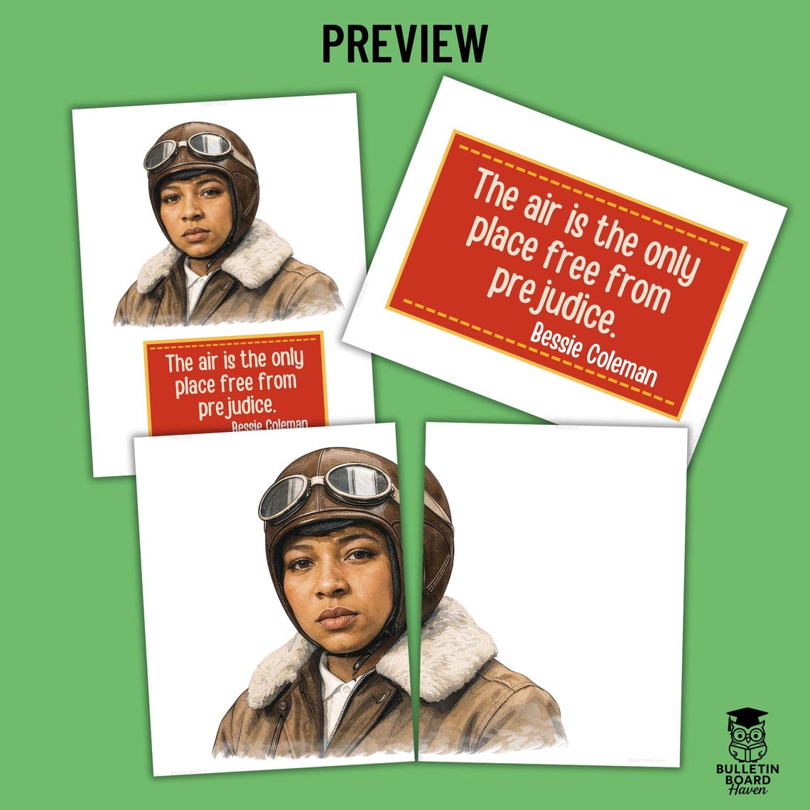 Black History Month Bulletin Board Kit Famous Leaders Quotes Classroom ...