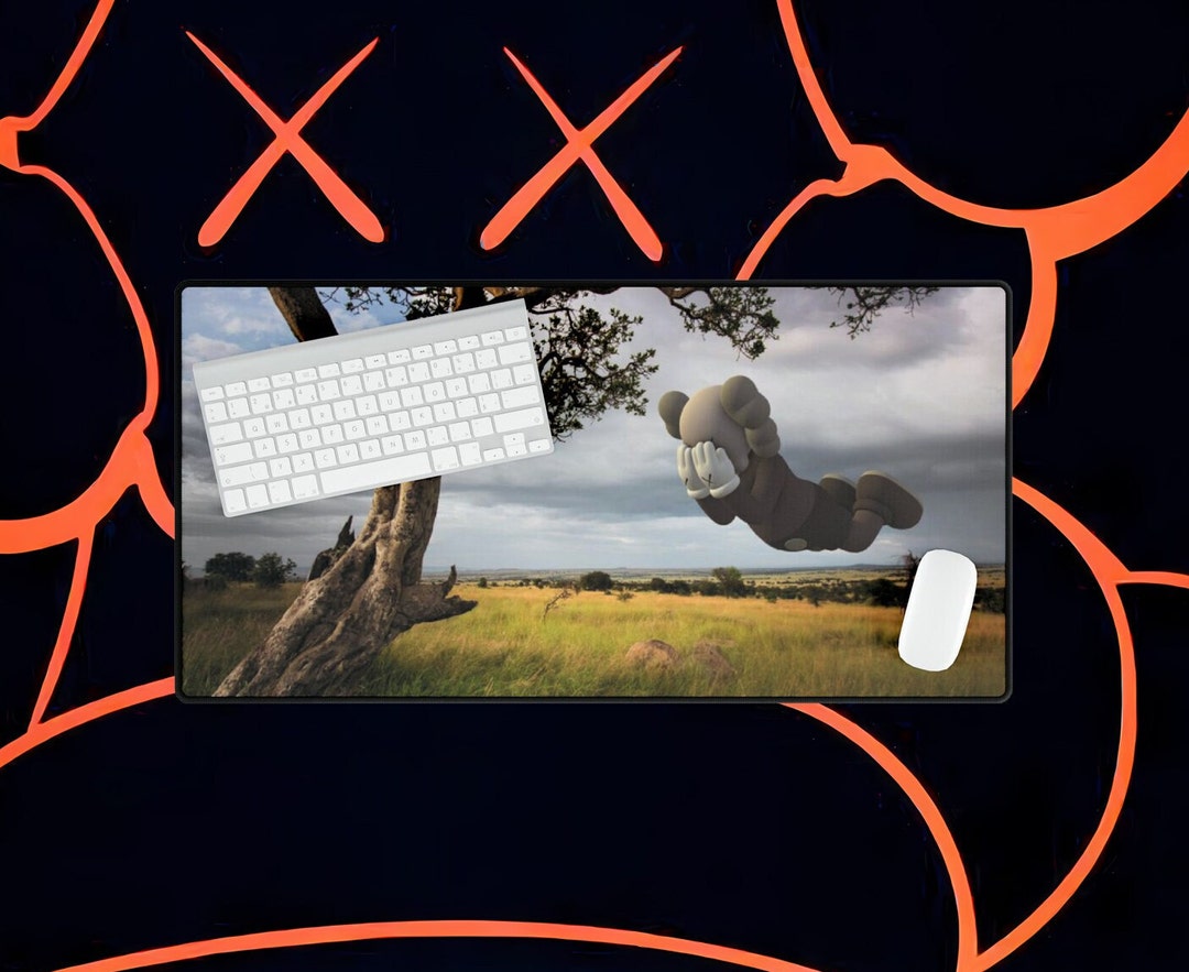 Kaws Figure Style Desk Mat Mouse Pad Kaws Figure Pop Art - Etsy