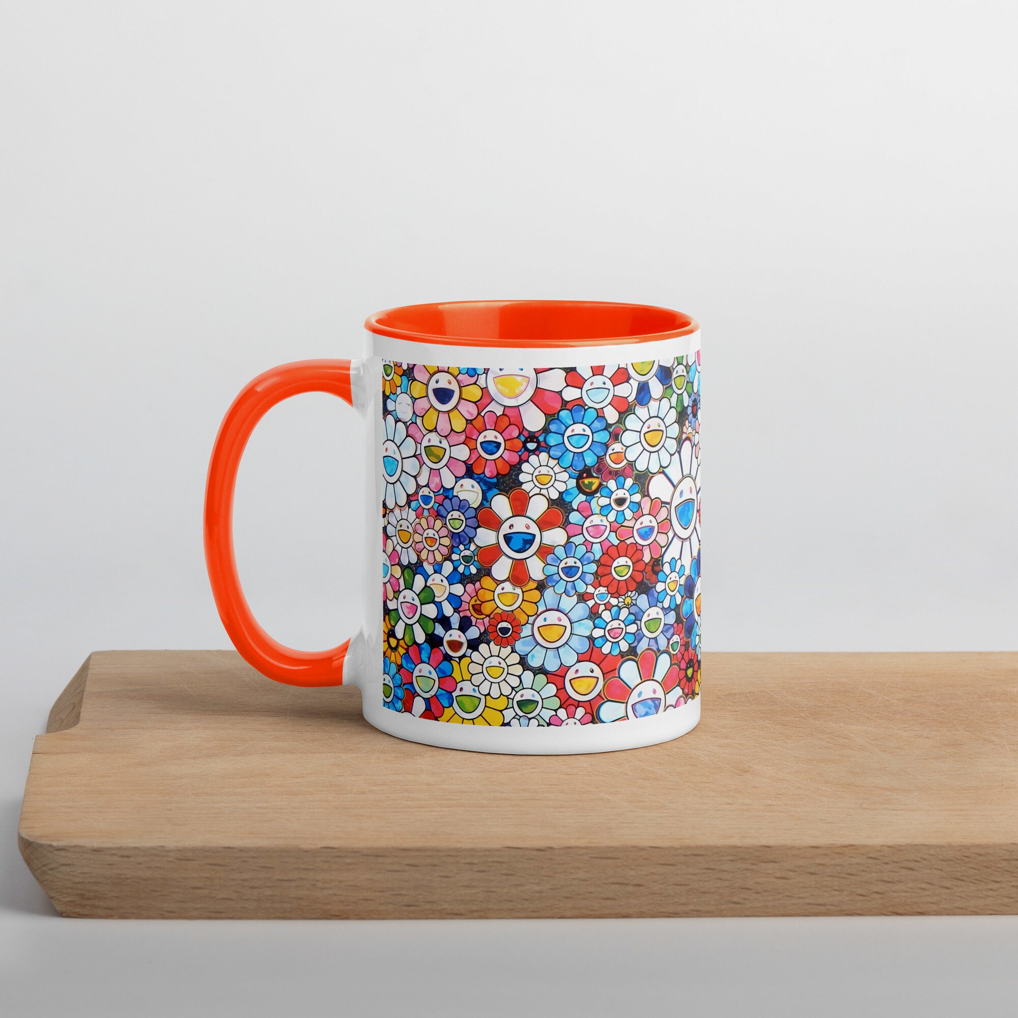 Takashi Murakami Inspired 11oz Coffee Mug Vibrant Ceramic Cup for Art ...