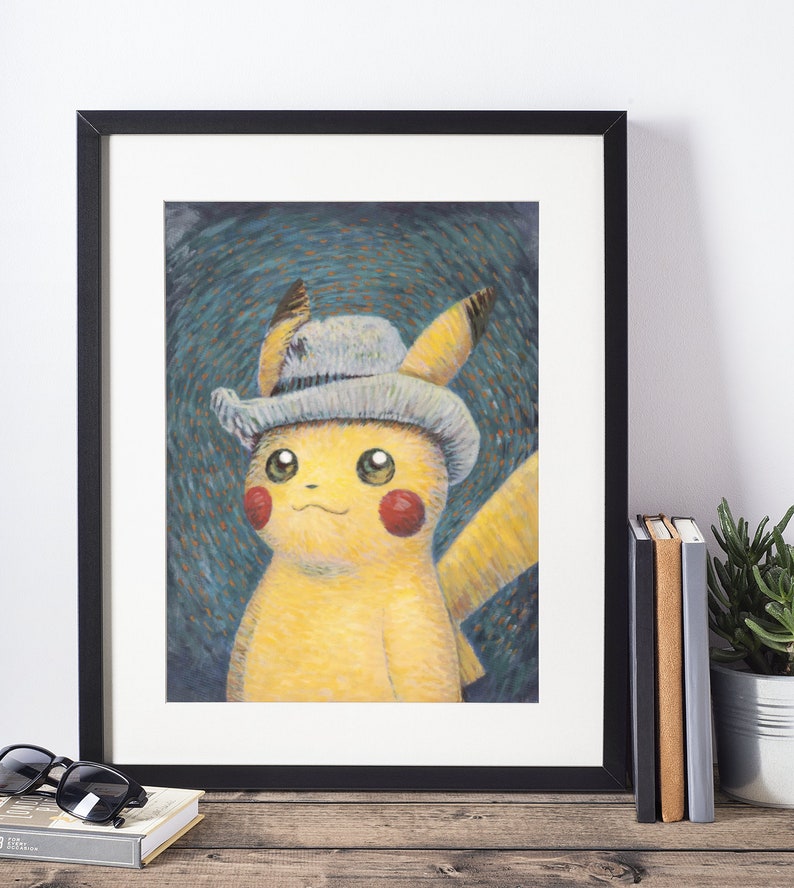 Pokemon Inspired by Van Gogh Paintings Digital Art Instant - Etsy