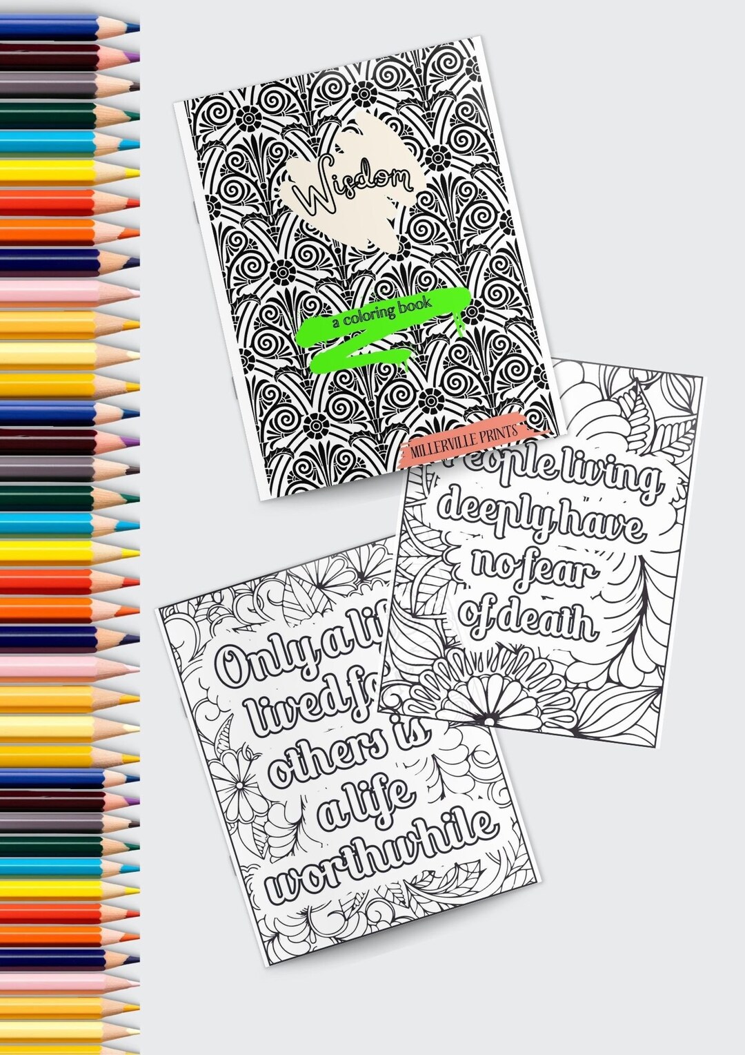 Wisdom Coloring Pages Digital Download - Etsy