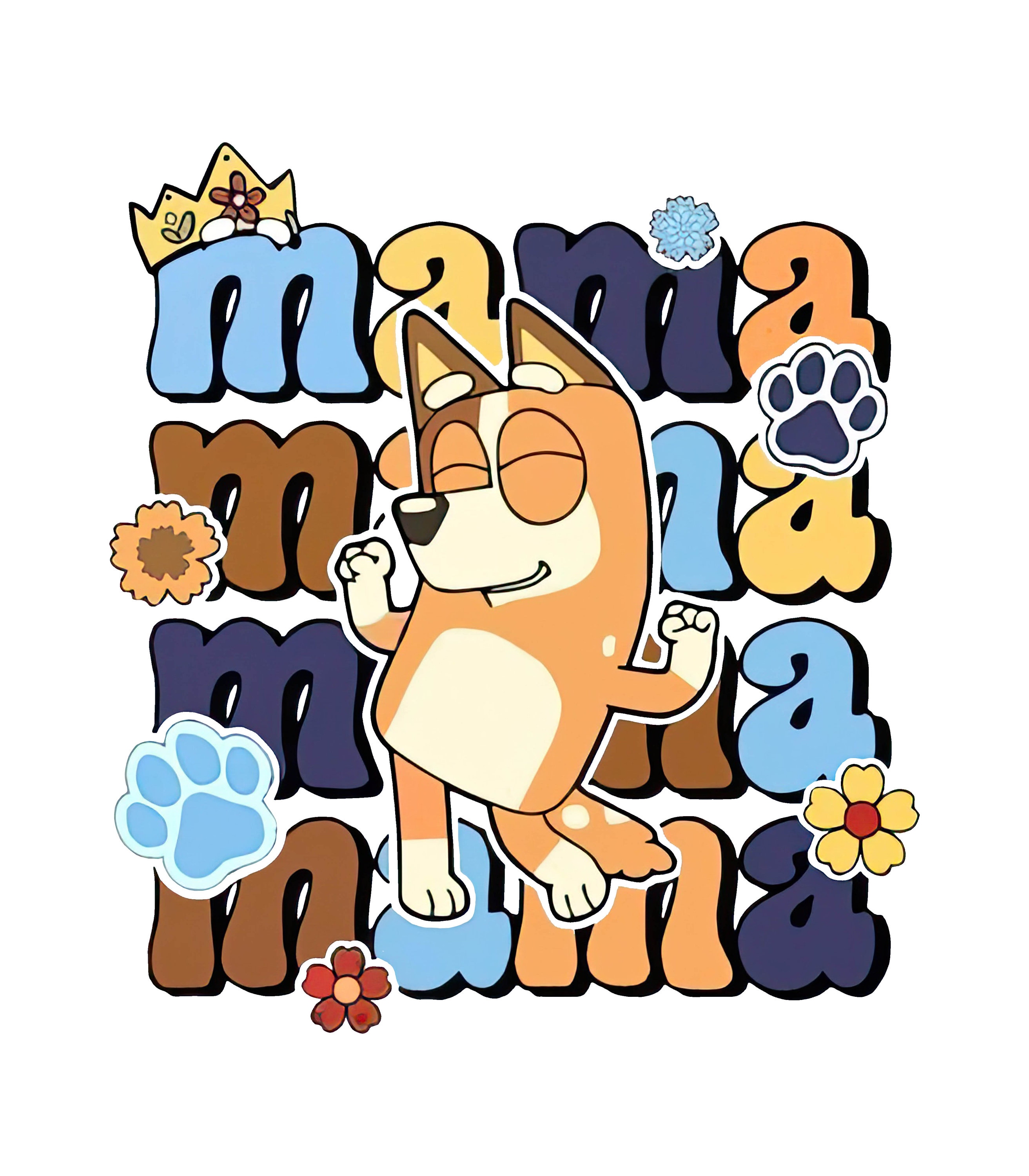 Bluey Mama Png Bluey Muttertag Png Bluey Chili Heeler Png - Etsy.de