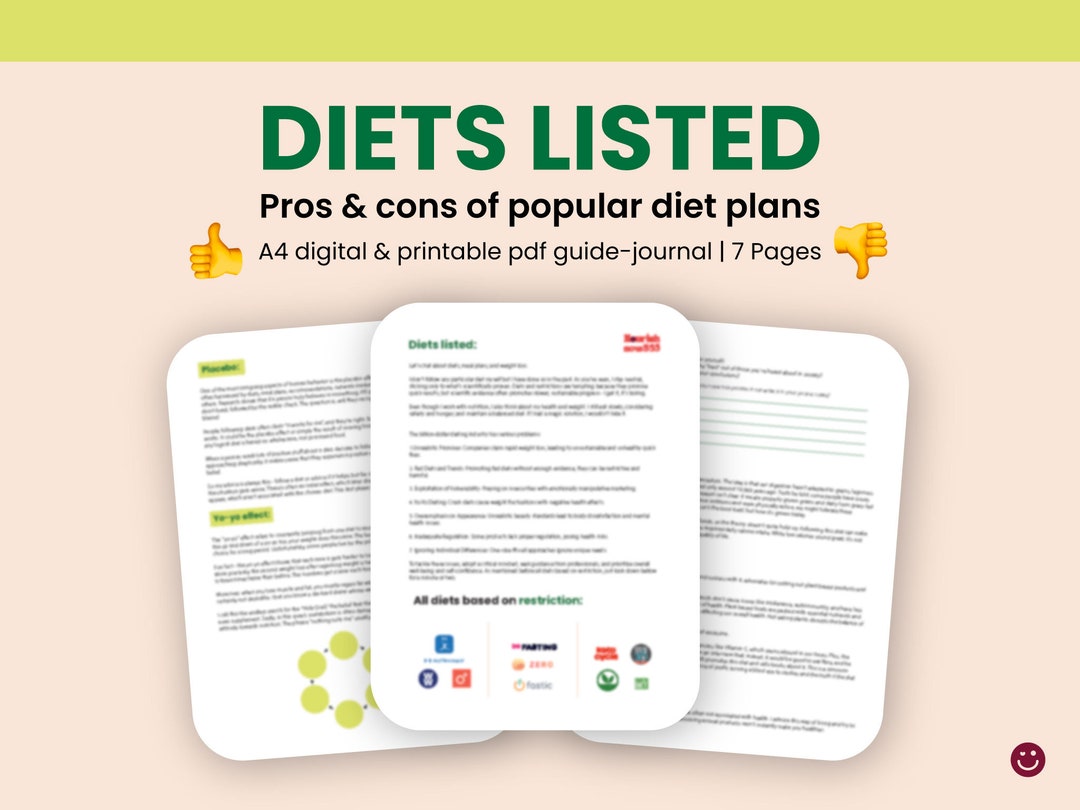 Aesthetic Diet Nutrition Guide Weight Loss Journal Fat Loss Keto Vegan ...