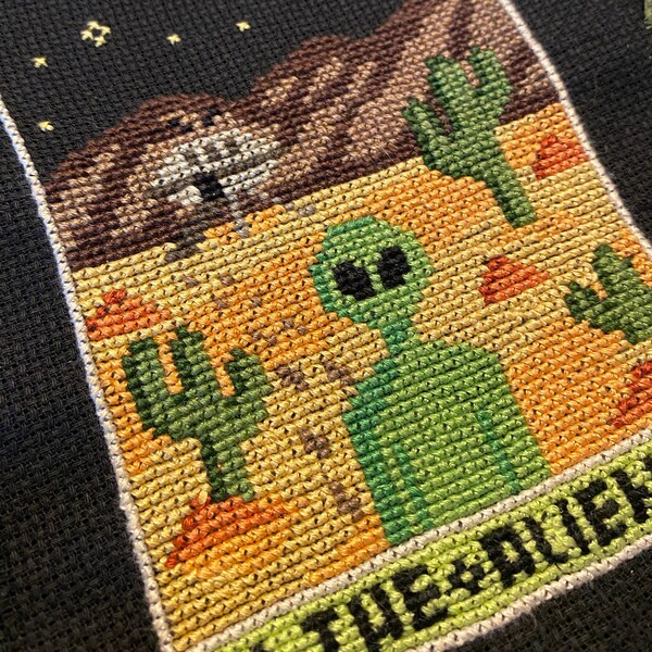 Alien Cross Stitch - Etsy