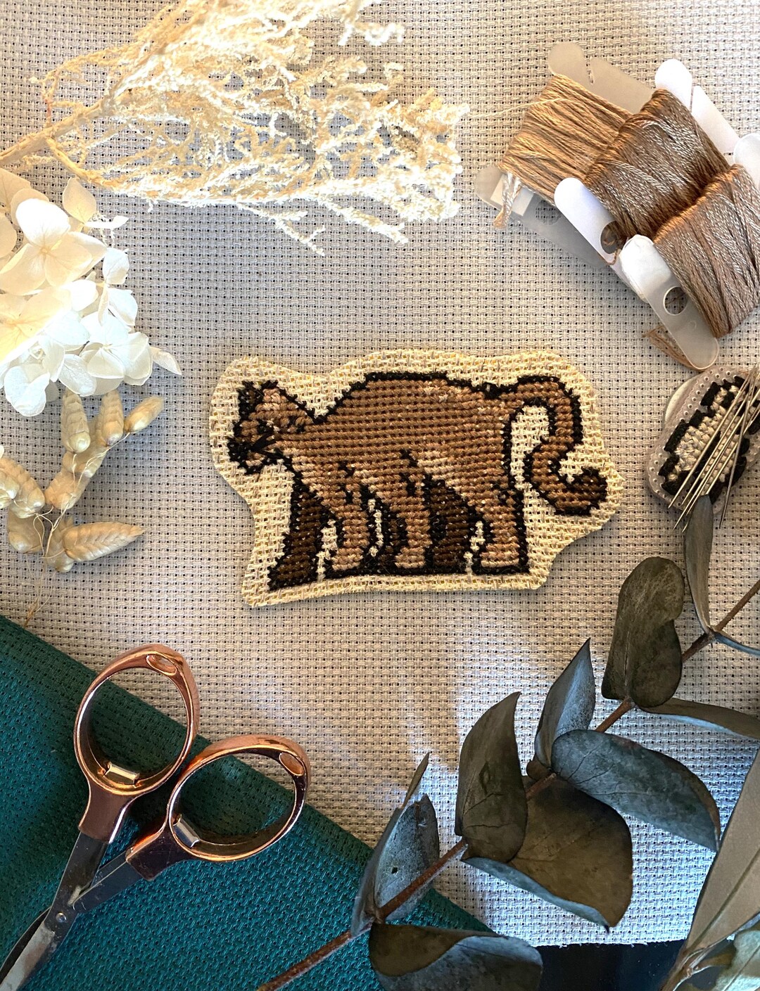 Wampus Cat Cryptid Cross Stitch Pattern - Instant Download PDF, Wild ...