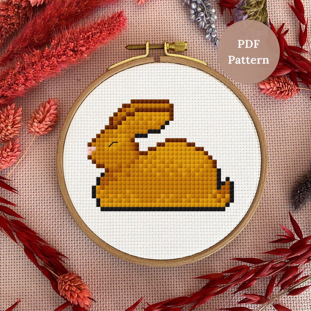 Brown Dwarf Rabbit Cross Stitch Pattern Instant Download PDF, Bunny ...
