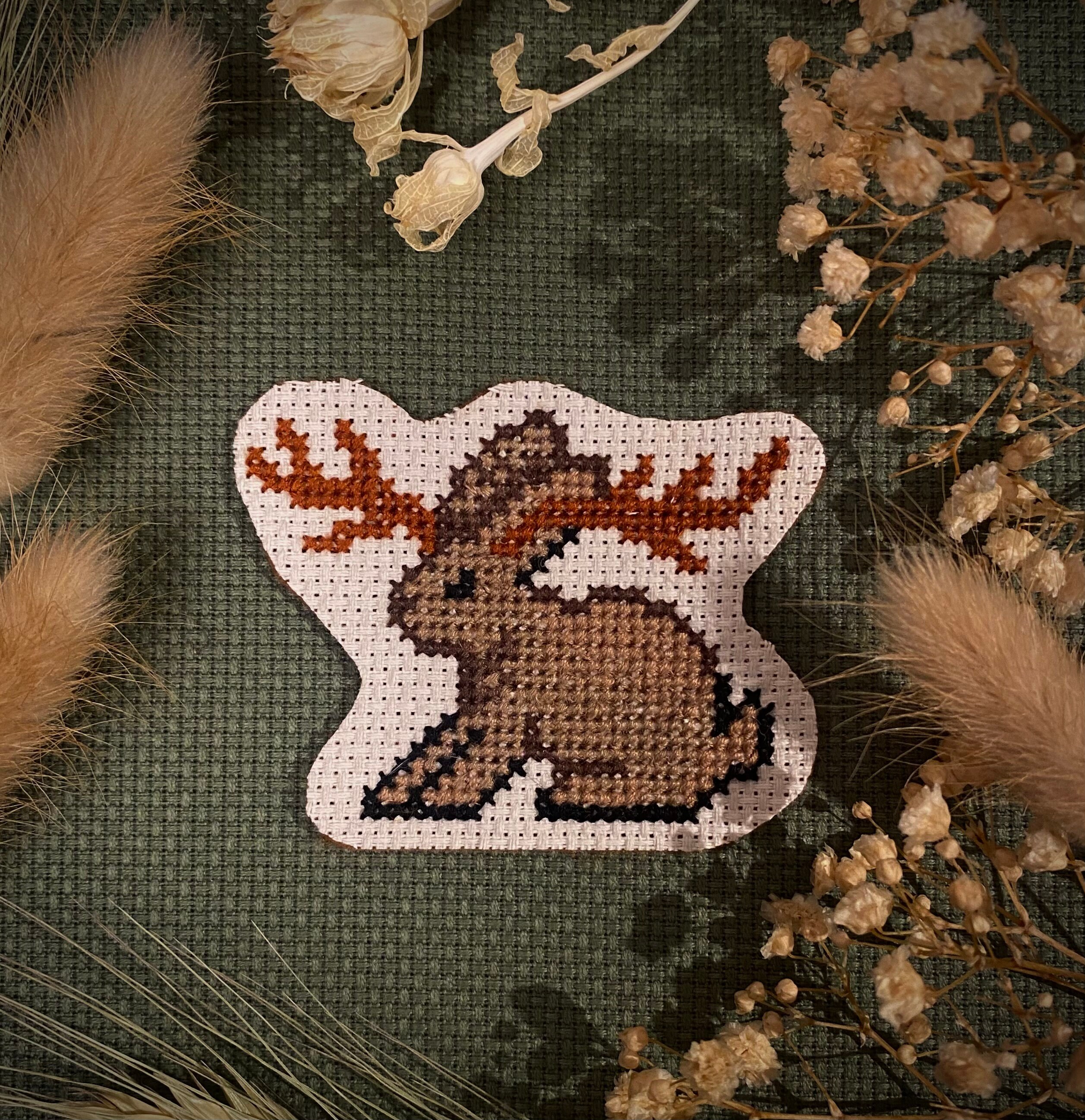 Jackalope Cross Stitch Digital Pattern Instant PDF Download Cryptid ...