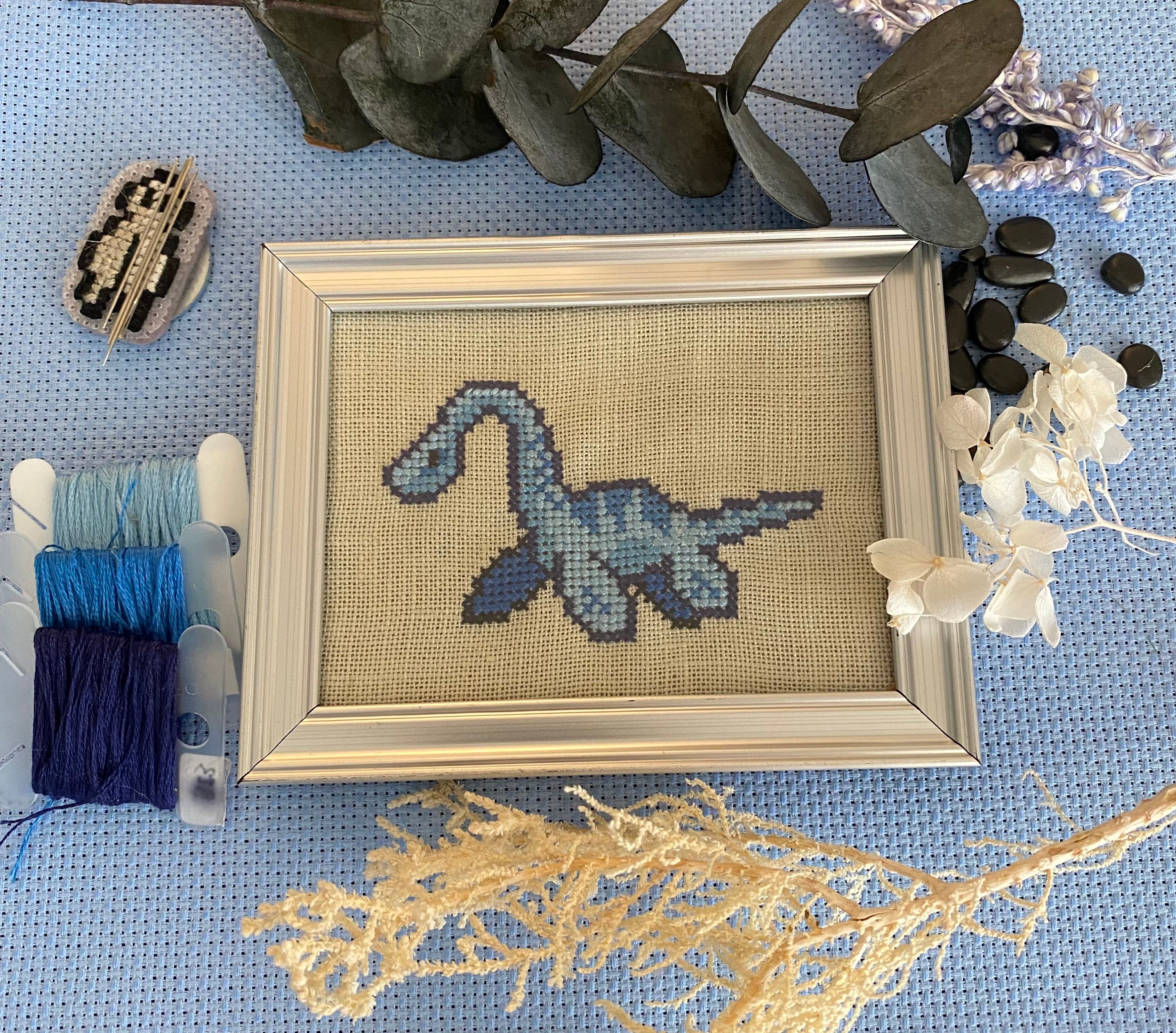 Nahuelito Cross Stitch Pattern - Cryptids, Cryptozoology and Legendary ...