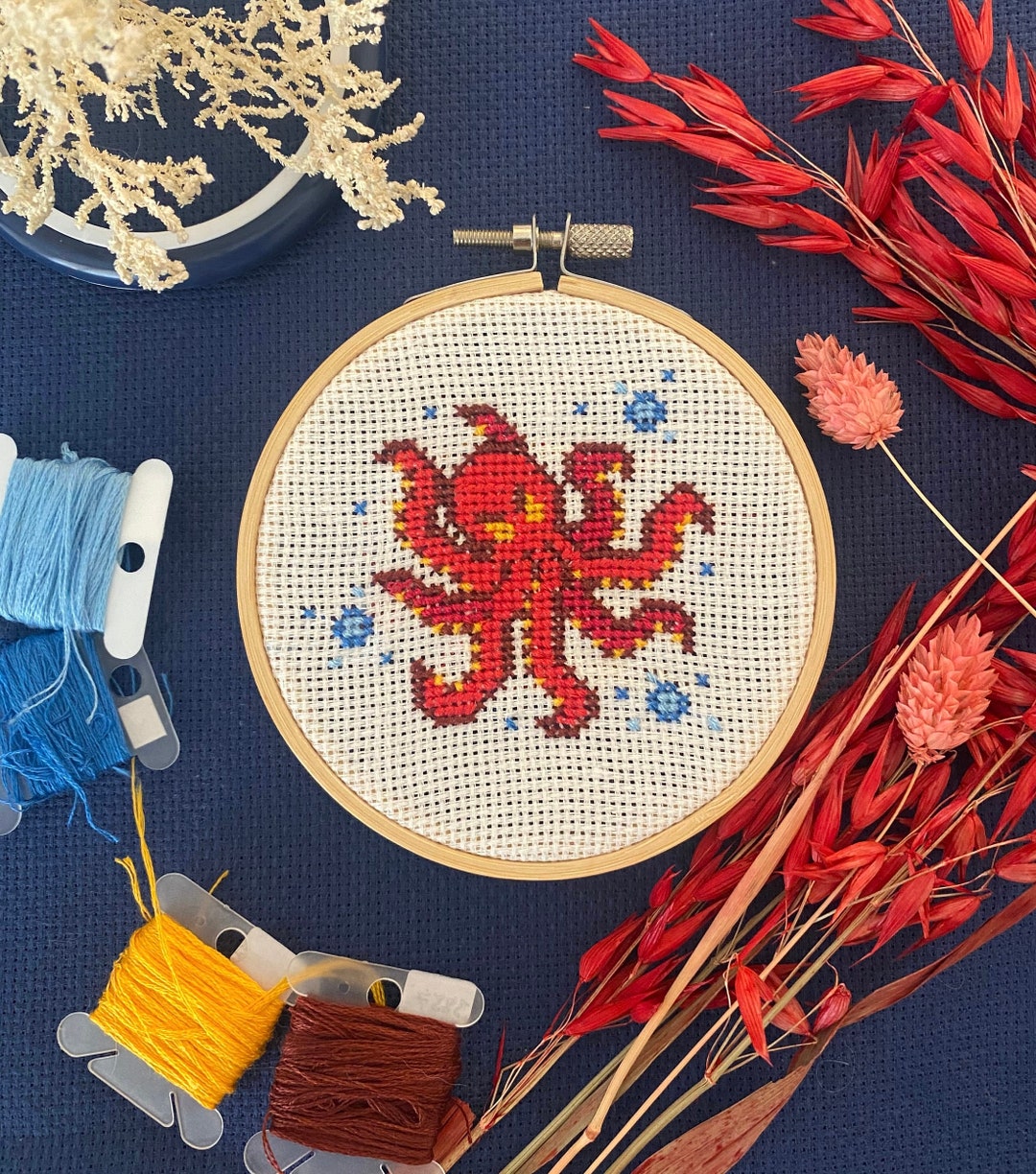 Kraken Cross Stitch Pattern Cryptids / Instant Download PDF, Modern ...
