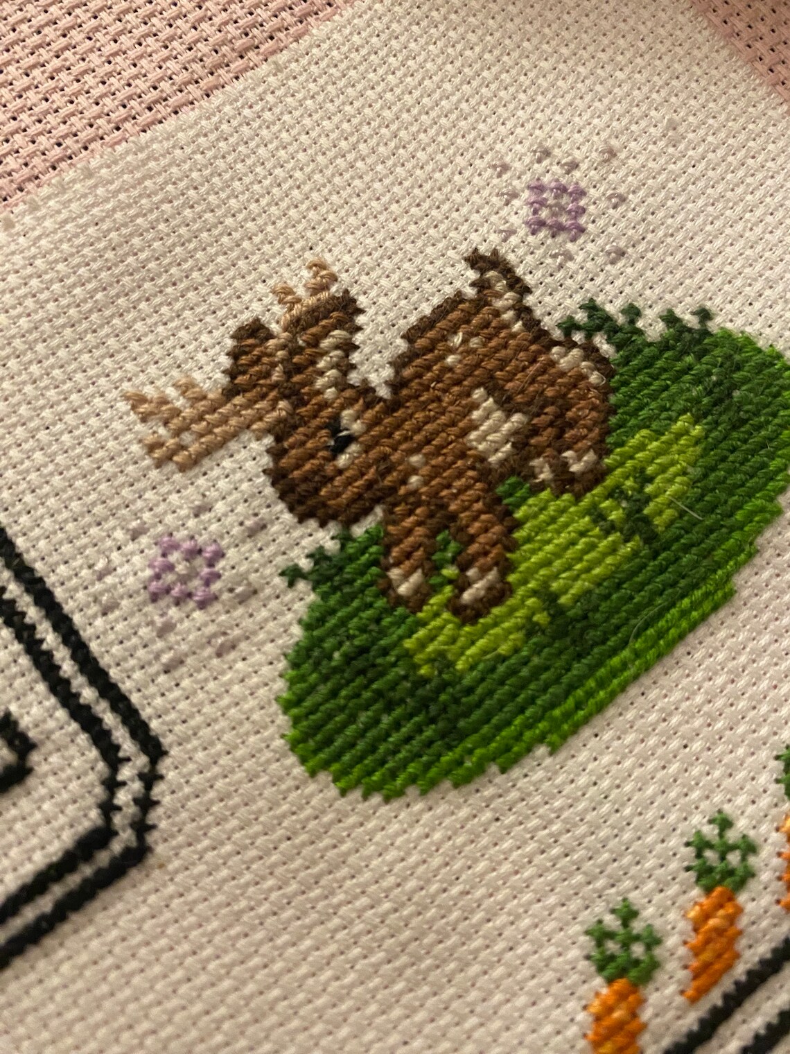 Wild Jackalope Appeared Cross Stitch Pattern Instant Download PDF, Cryptids Jackalope Landscape ...