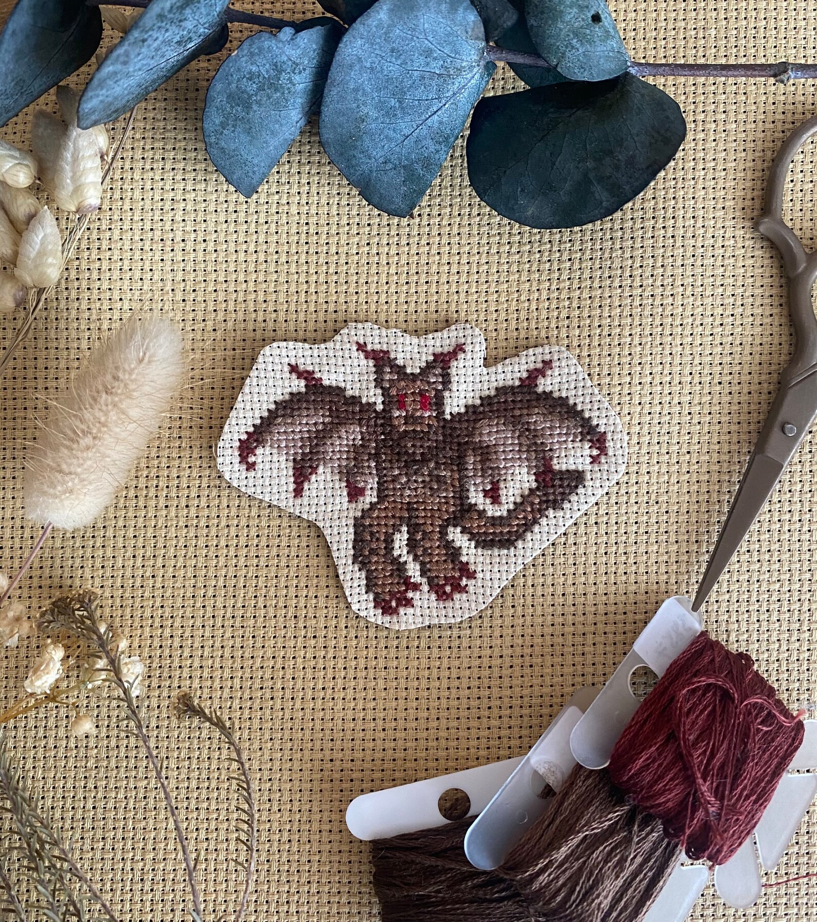 Ahool - Cross Stitch Digital Pattern - Instant PDF Download - Cryptid ...