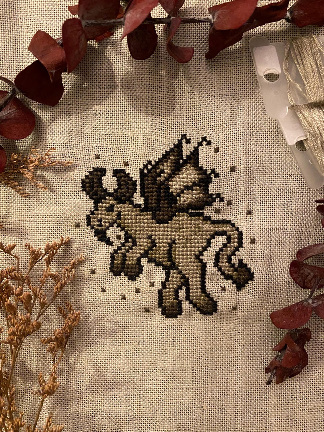 Jersey Devil Cross Stitch Pattern - Cryptids, Cryptozoology and ...