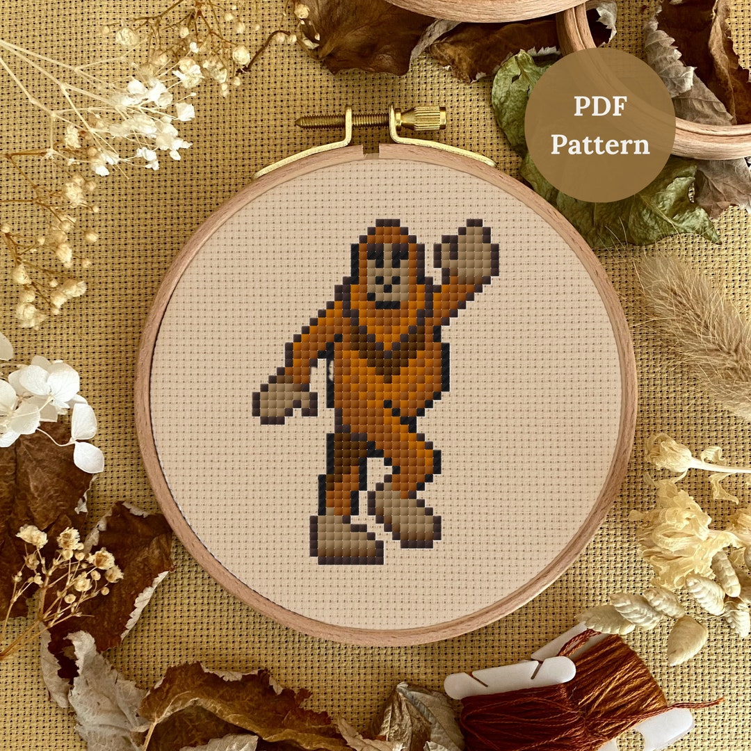 Bigfoot Cross Stitch Digital Pattern Instant PDF Download North ...