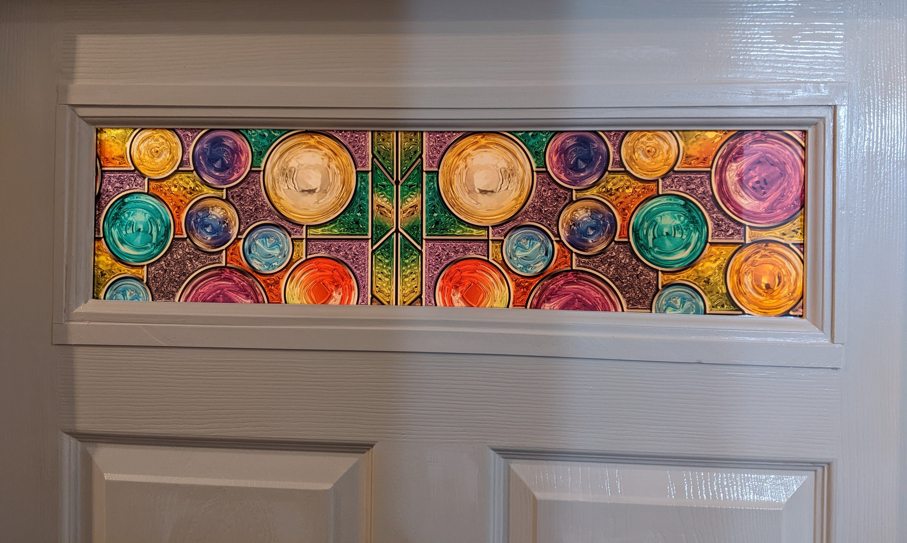 Interior Door Lite Window Insert - Bottled (stained Glass) - Etsy