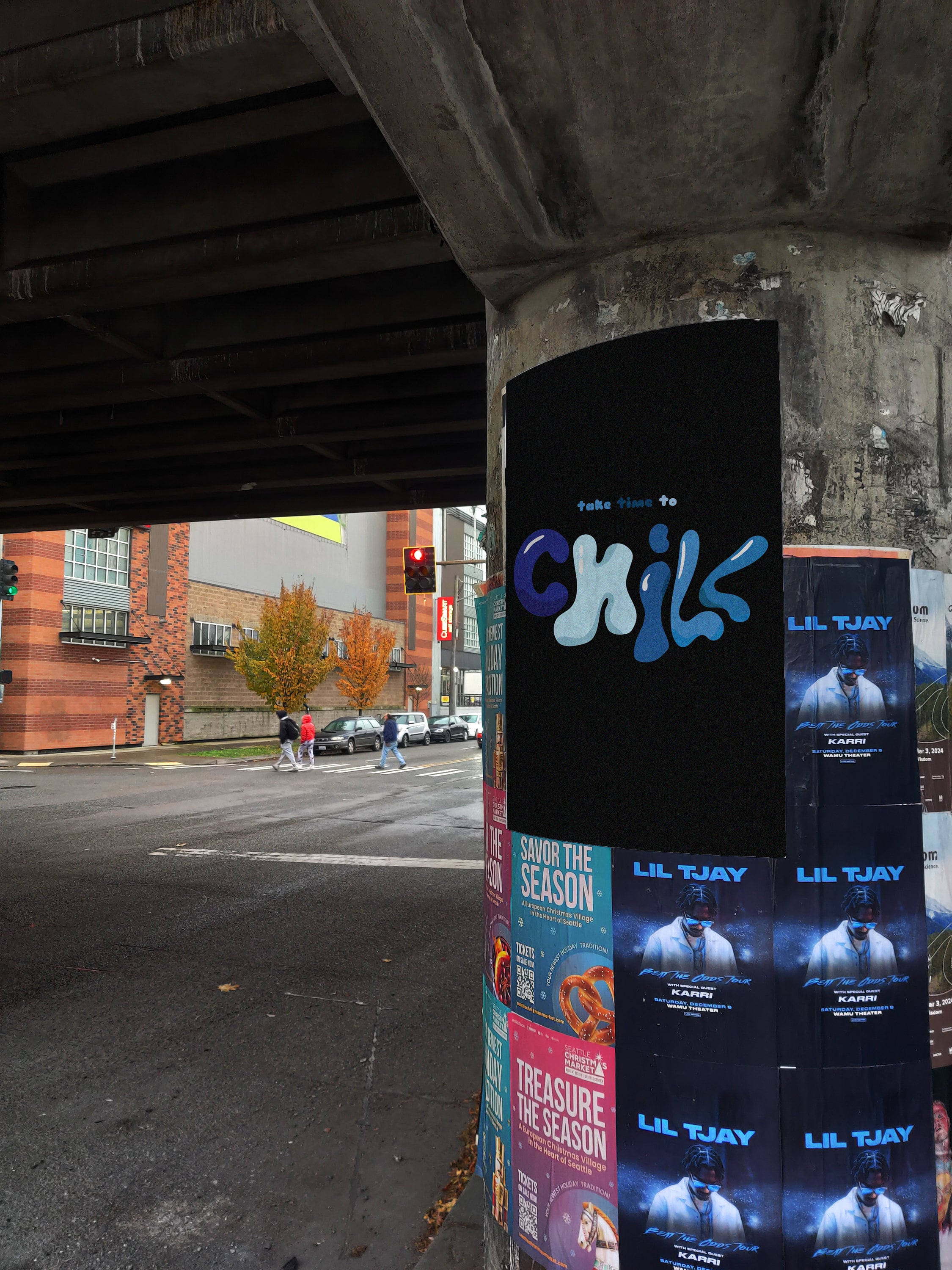 Take Time to Chill Poster Digital Download Wall Art Trendy Poster Blue ...