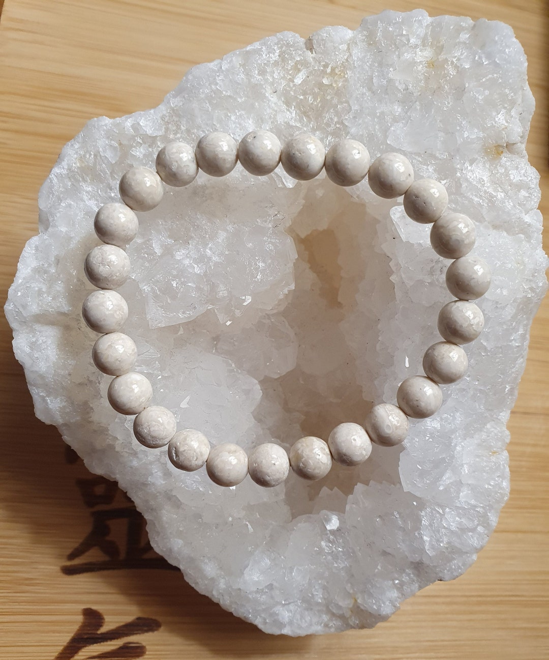 Ivory Jasper Ivory Jasper Natural Stone Bracelet - Etsy