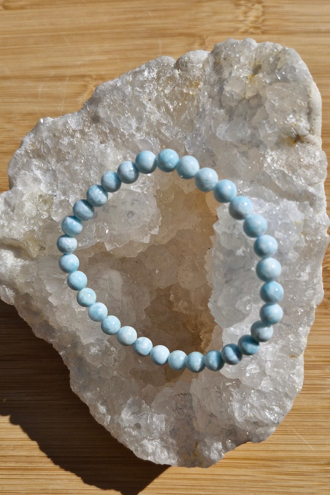 Hemimorphite - Natural Hemimorphite Stone Bracelet - Rare Stone - Etsy