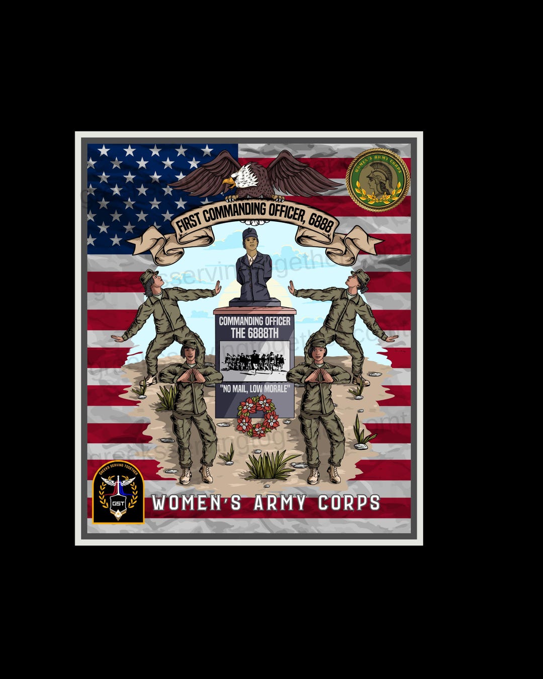 6888, Six Triple Eight, Art Prints, Art, Prints, Diva, Delta, D9 ...