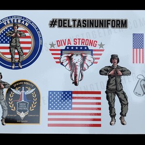 Deltas Delta Sigma Theta D9 Military Military Stickers - Etsy