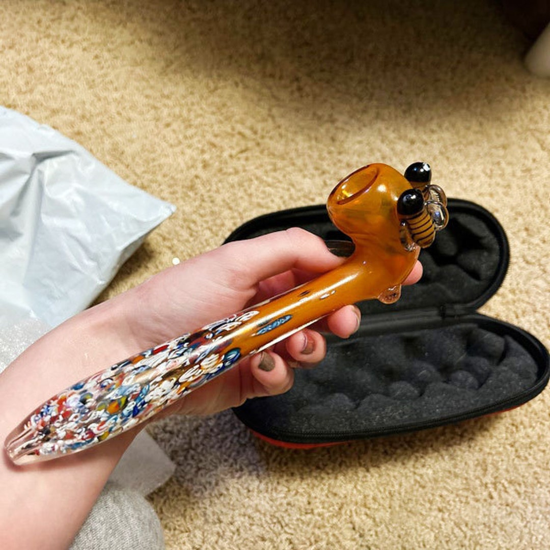 Glass Pipe Honey Bee Pipe Glass Pipes and Pipes - Etsy
