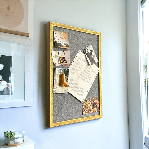 Gold Framed Pinboard - Etsy