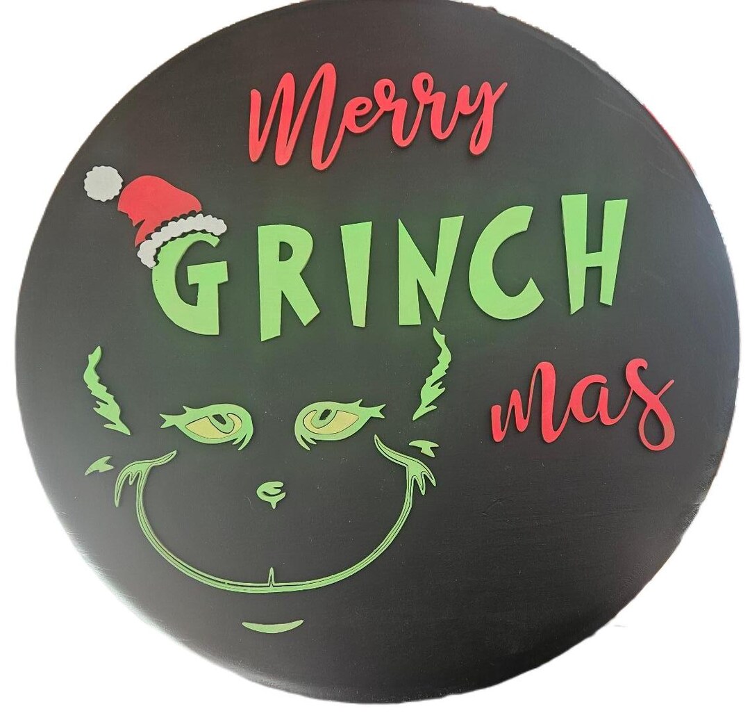 Grinch Christmas Sign - Etsy