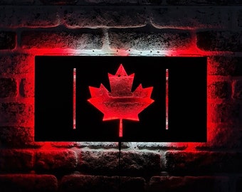 Stained Glass Canada Flag - Etsy Canada