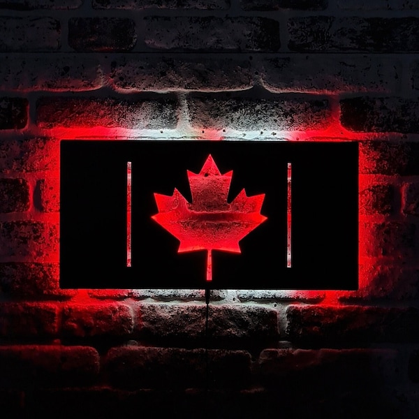 Wooden Canadian Flag - Etsy Canada