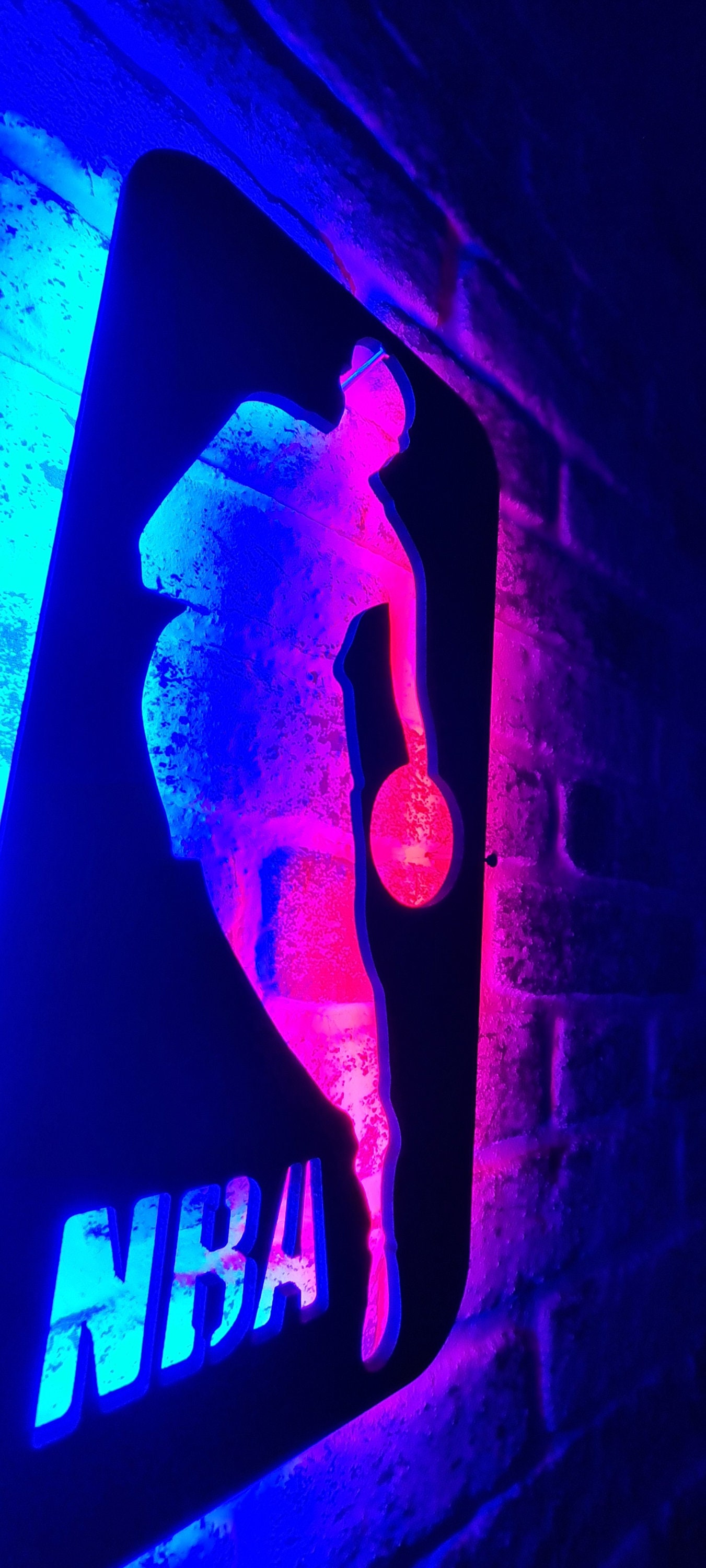 Nba Led Sign Nba Basketball Fans Led Light Lighted Wall Decor Gifts for Him Christmas Gift - Etsy