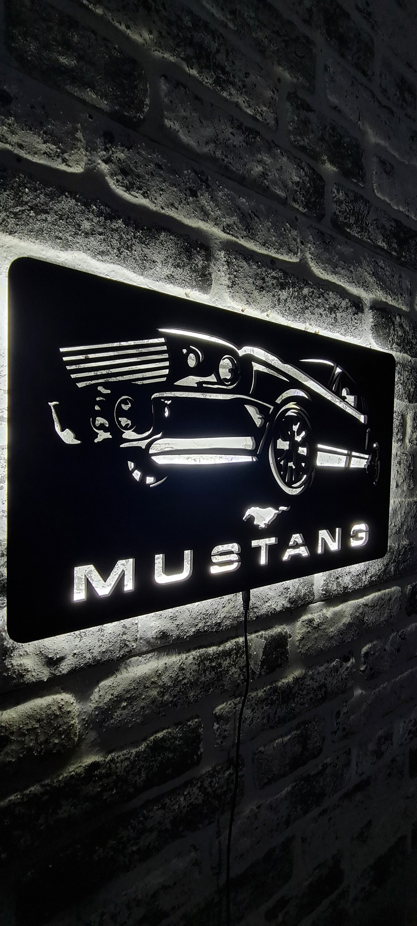 Mustang Led Sign - Mustang Fans Led Light - Car Wall Decor - Gifts for ...
