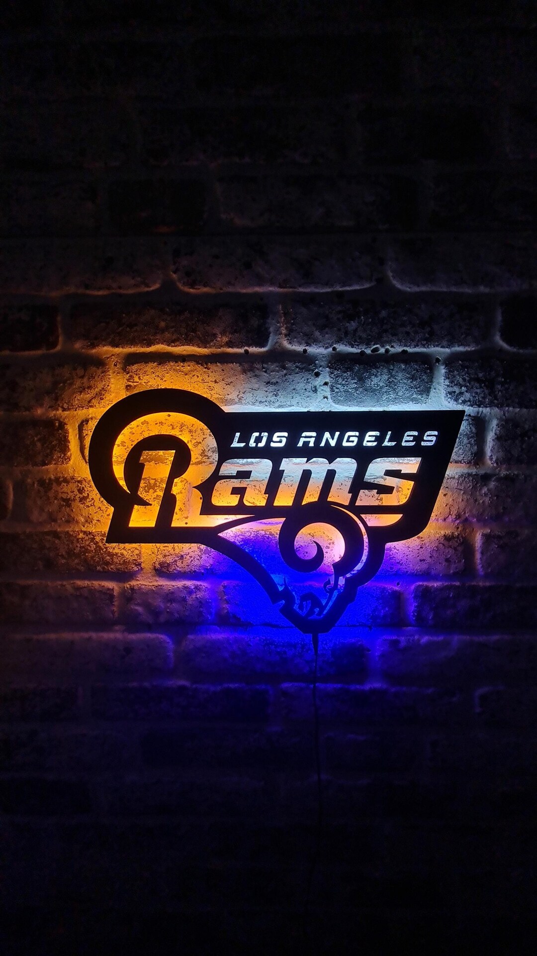 Los Angeles Rams Led Lighted Sign-rams NFL Fans Gift-perfect American ...