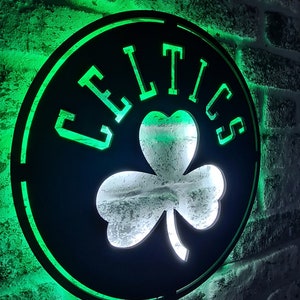 Boston Celtics Led Sign - Boston Celtics Basketball Fans Led Light ...