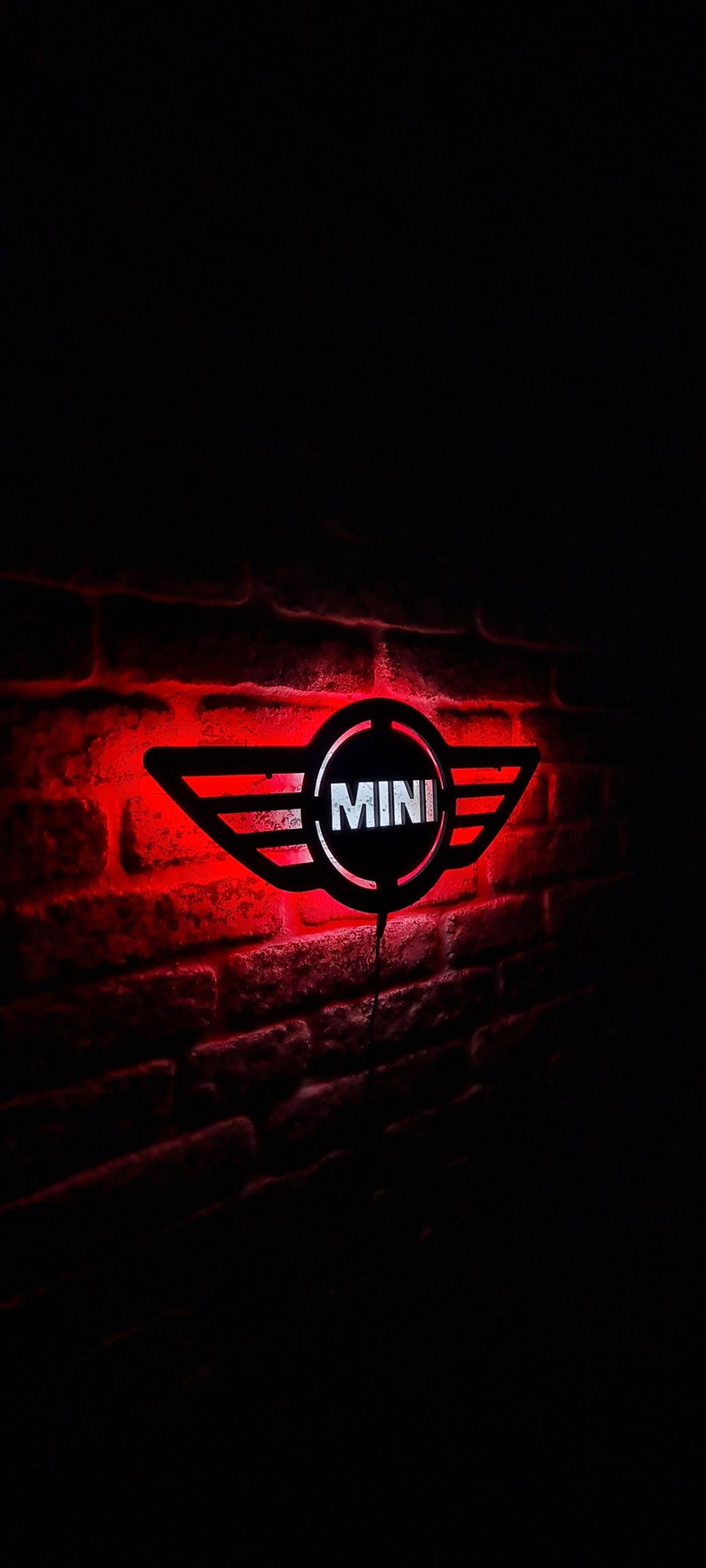 Mini Cooper Led Sign - Mini Fans Led Light - Mini Cooper Lighted Garage ...