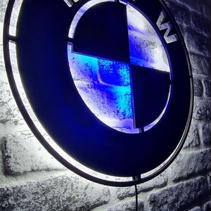 BMW Led Neon Lighted Sign, Perfect Illuminated Man Cave Wall Decor, M ...