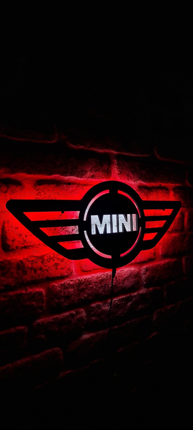 Mini Cooper Led Sign - Mini Fans Led Light - Mini Cooper Lighted Garage ...